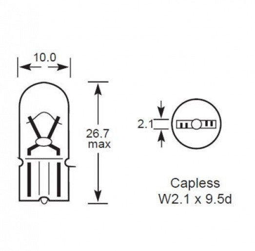BLB501A - 12V Non-Halogen Bulb - 10 Pack - Automotive Parts - Shop ...